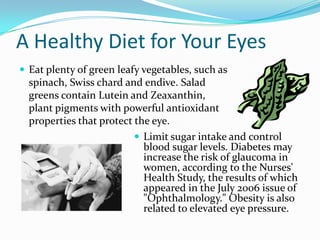 Glaucoma prevention | PPTX