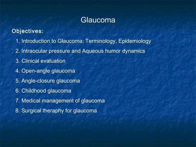 Glaucoma & target iop | PPT