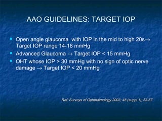 Glaucoma & target iop | PPT