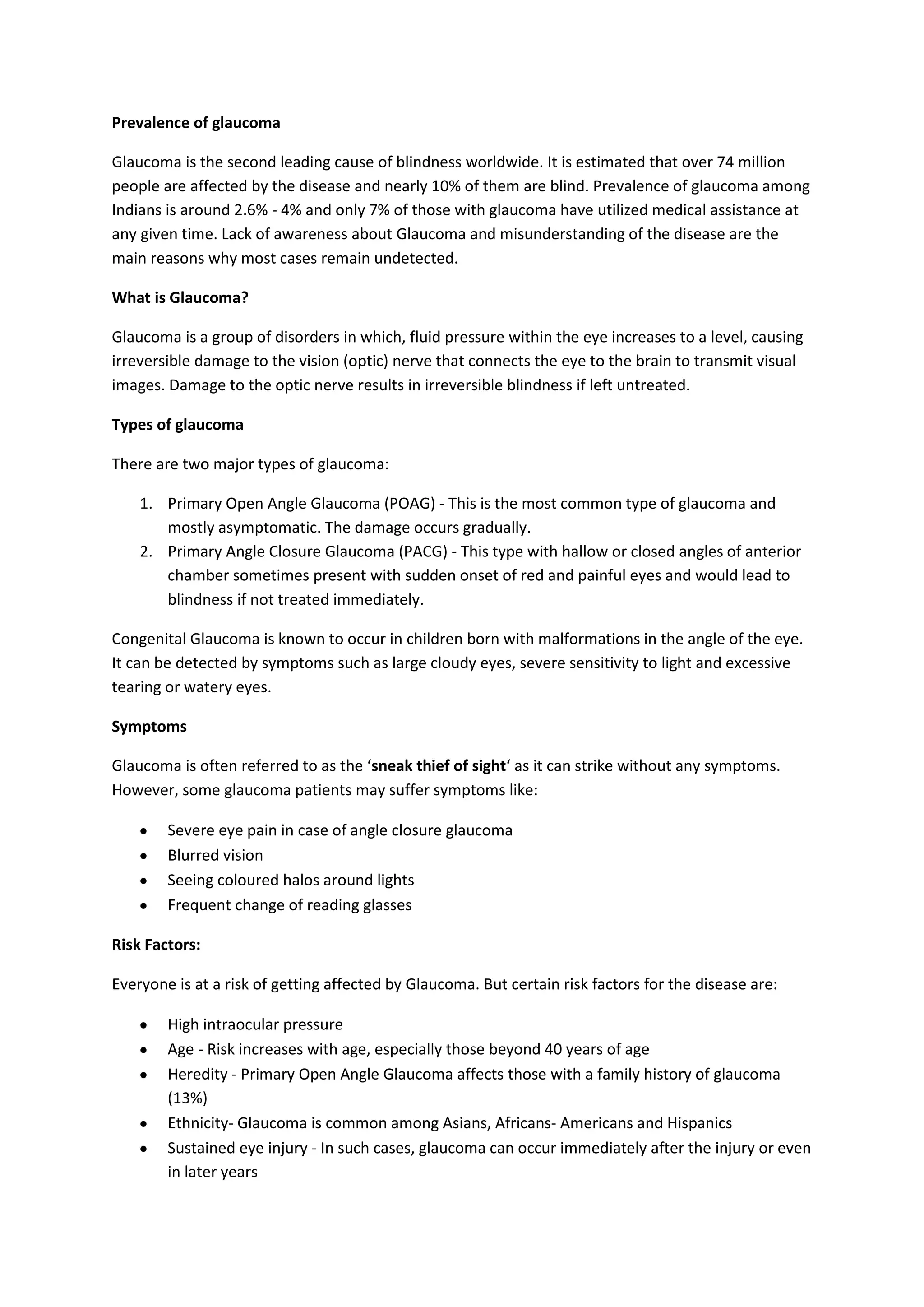 Glaucoma treatment | DOCX