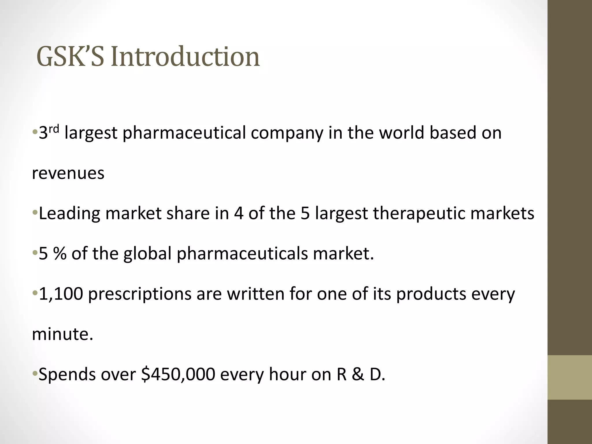 Glaxo smith-kline-presentation | PPTX