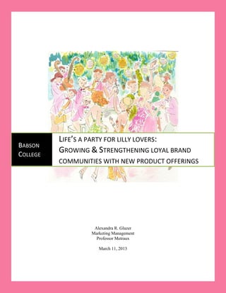 Lilly Pulitzer Strategic Brand Extension Paper | PDF | Marketing and ...