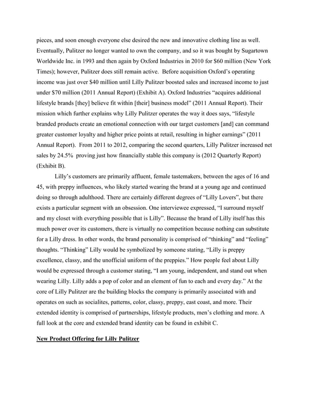 Lilly Pulitzer Strategic Brand Extension Paper | PDF