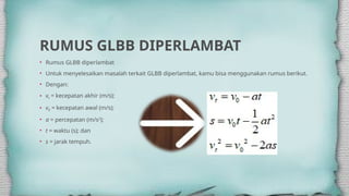 Gerak Lurus Berubah Beraturan Materi Fisika.pptx