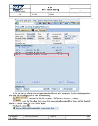 Glb enter gl account posting v1 | DOC