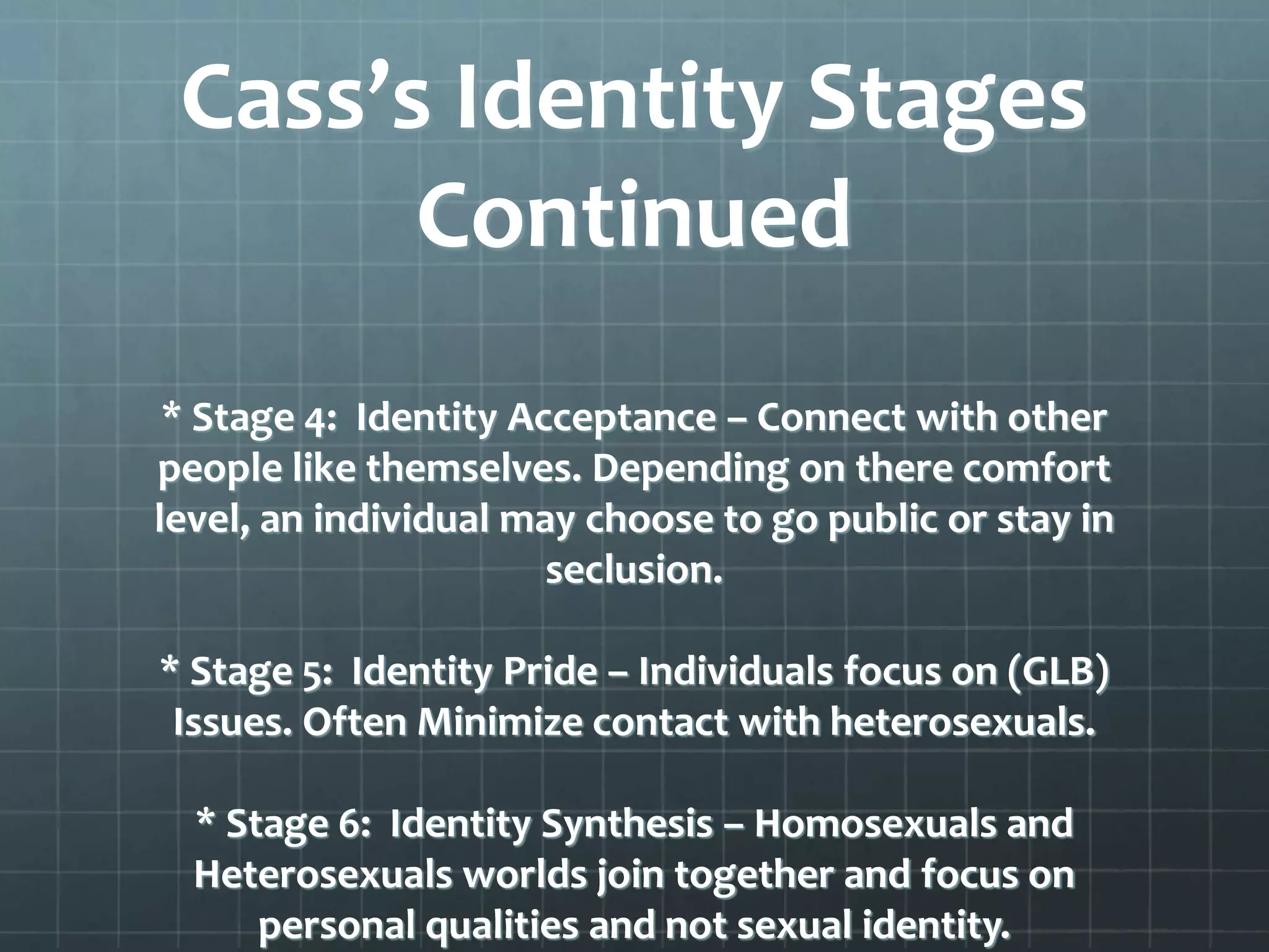 GLB Identity Development | PPT