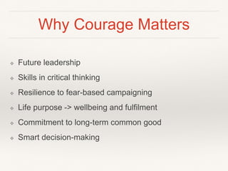 The Art of Courageous Living Week 2: The Hero’s Journey | PPT