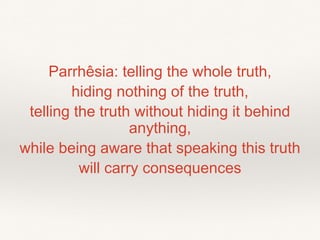 The Art of Living Courageously Week 7: Courage and Truth | PPTX
