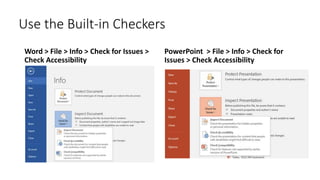 Designing with Accessibility in Mind | PPTX | Web Design and HTML ...