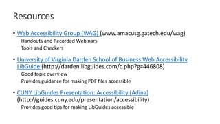 Designing with Accessibility in Mind | PPTX | Web Design and HTML ...