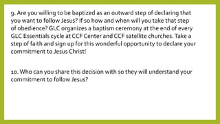 CCF GLC 1 Book 2_Session 4_One Step - Baptism | PPTX