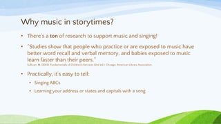 Sing Storytime Adding Music to Your Storytimes | PPT