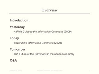 Academic Library Learning Space Evolution: The Information Commons Ten ...