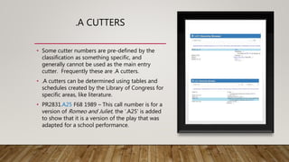 LC Call Number 101: “What does it all mean?!”, the LC Classification ...
