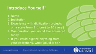 Digitization for Small Institutions | PPTX