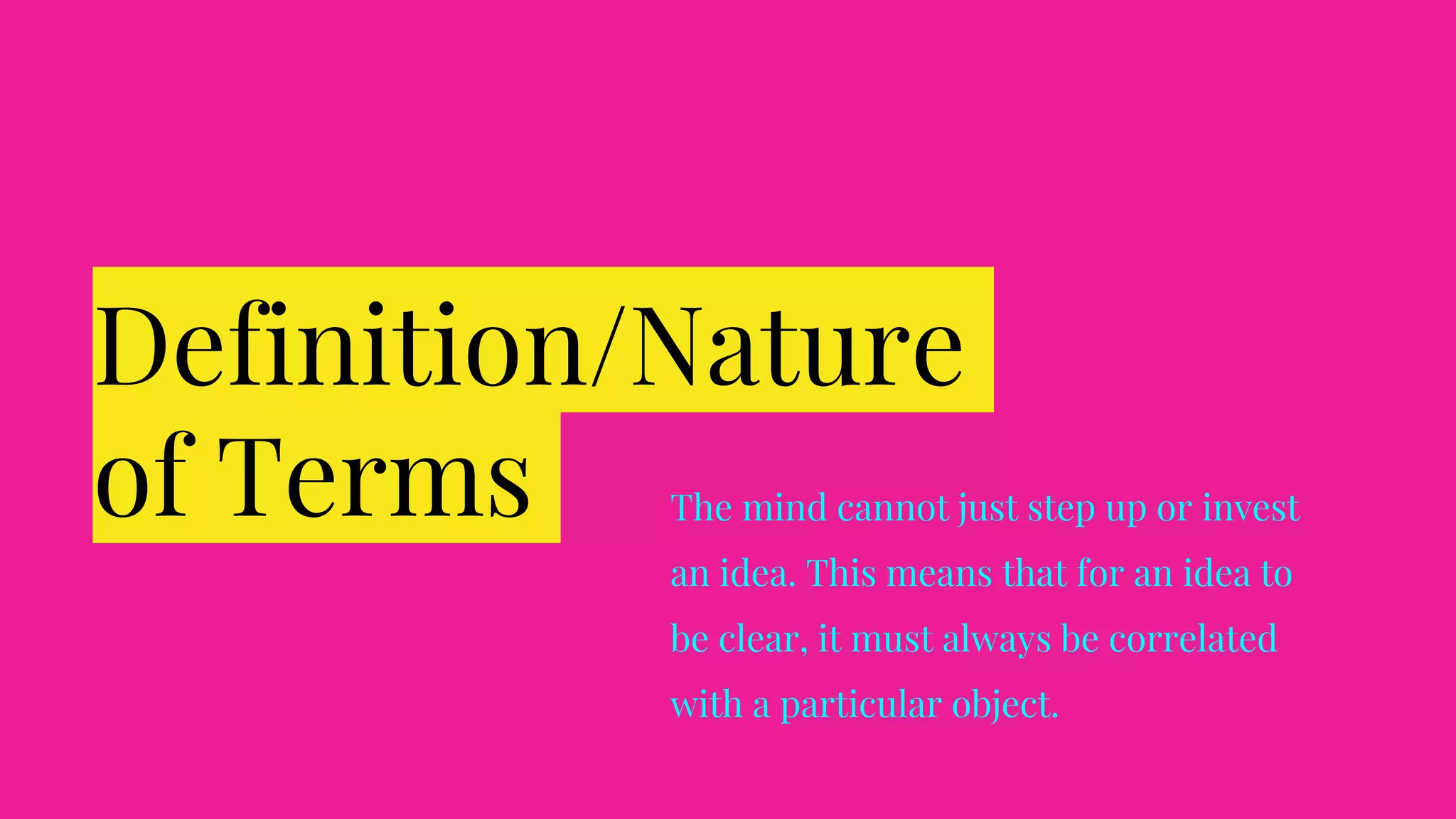 Terms and Ideas | PPTX