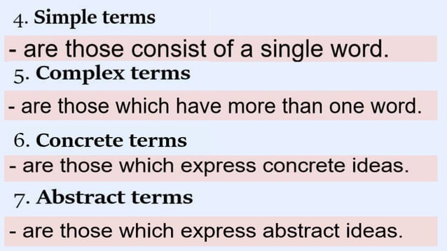 Terms and Ideas | PPTX