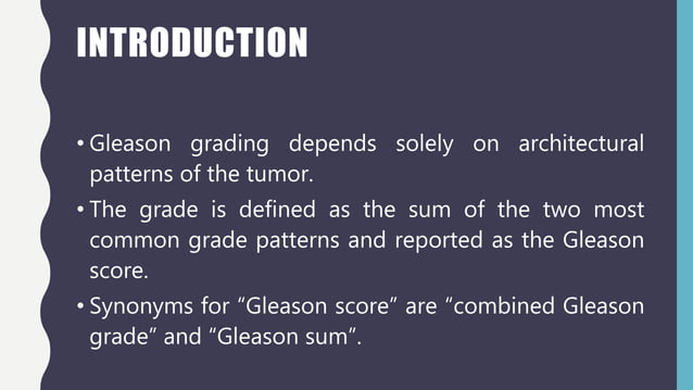 Gleasons scoring system | PPTX