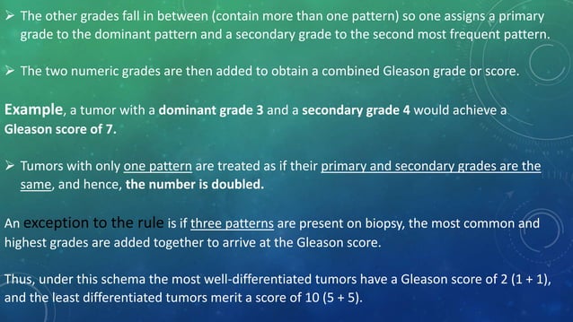 Gleason system of grading prostate cancer | PPTX | Cancer | Diseases ...