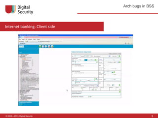 Gleb Cherbov - DBO Hacking — arch bugs in BSS | PPT