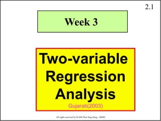 regresi linier dengan dua variabel - ekonometrika | PPT