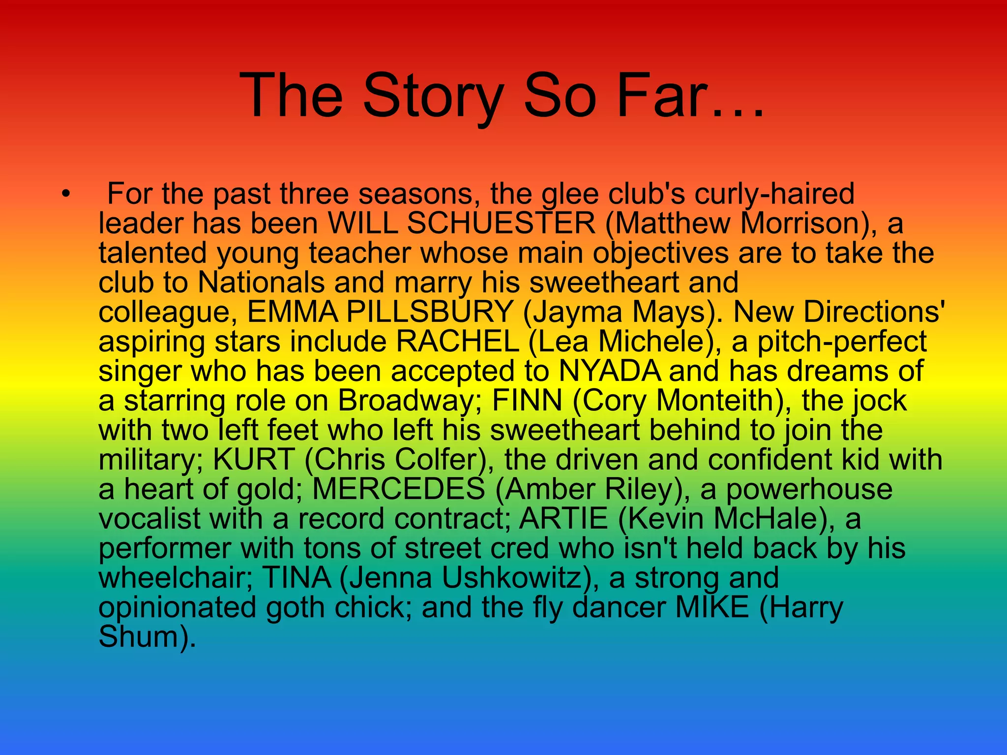 The History Of Glee | PPTX