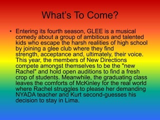 The History Of Glee | PPTX