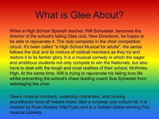 The History Of Glee | PPT