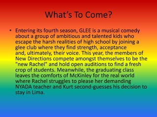 All About Glee | PPTX