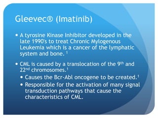 Gleevec group presentation#1 | PPTX