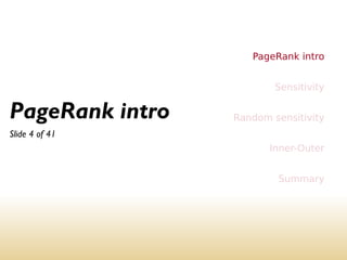 Ph.D. Defense: Models and Algorithms for PageRank sensitivity | PDF