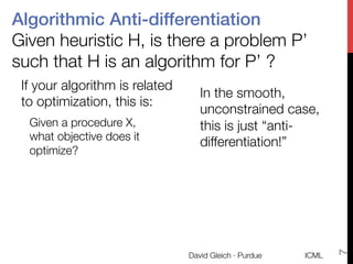 Anti-differentiating approximation algorithms: A case study with min-cuts, spectral, and flow | PPT