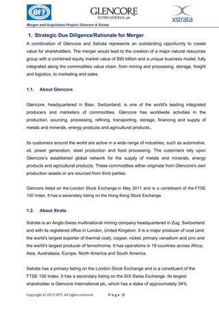 Glencore xstrata | PDF