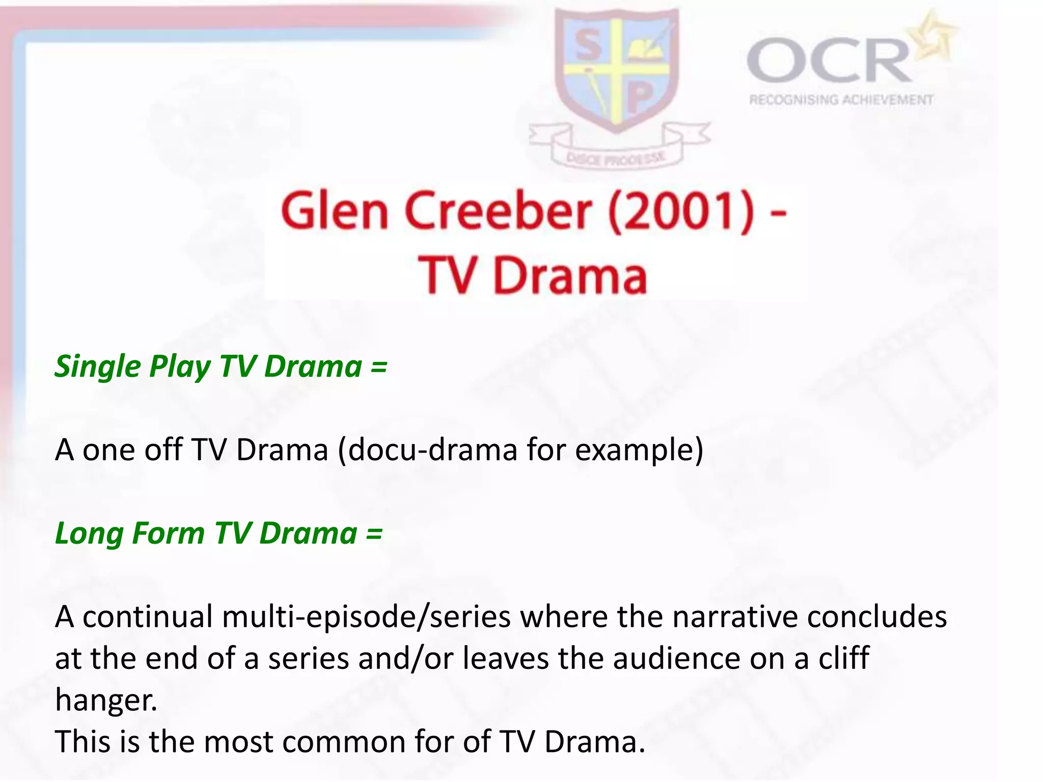 Glen creeber genre theory | PPTX