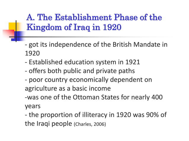 Glenda_Pabio Education System of Iraq.ppt | Education industry | Industries