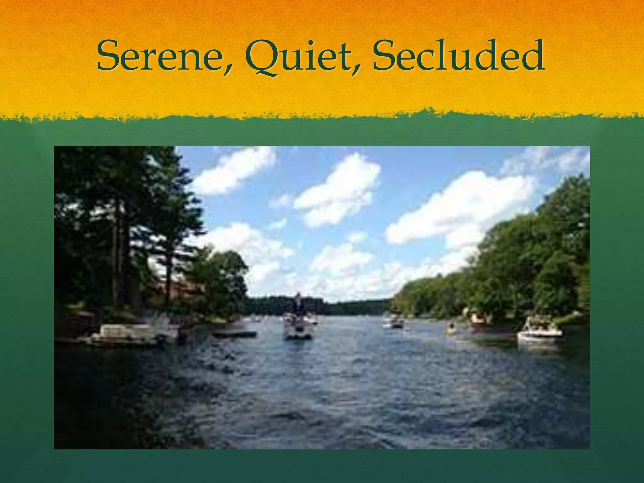 Glen echo lake | PPTX