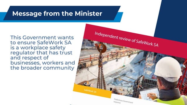 SafeWork’s SA priorities and the Merritt review/ Working with the new ...