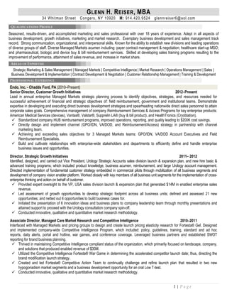 Glenn Reiser MBA Resume | PDF
