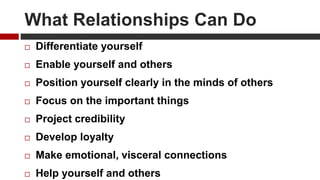 The Power of Relationships | PPTX