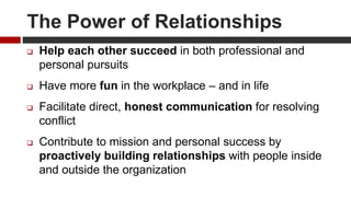 The Power of Relationships | PPTX