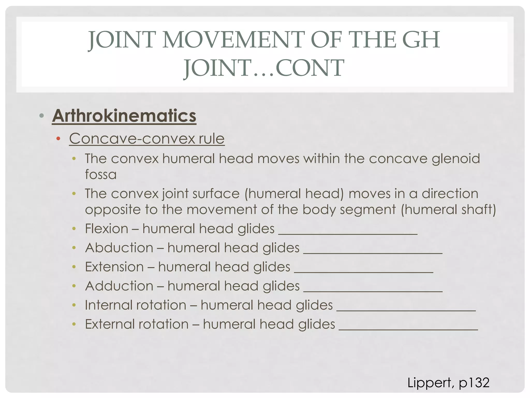 Glenohumeral joint | PDF