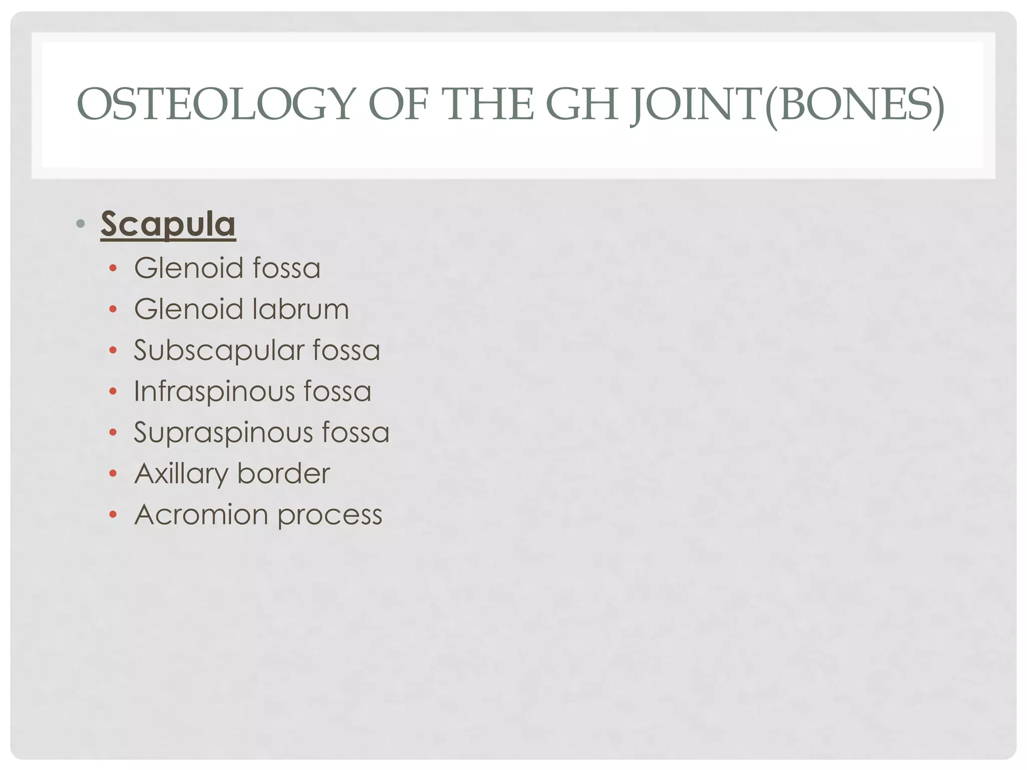 Glenohumeral joint | PDF