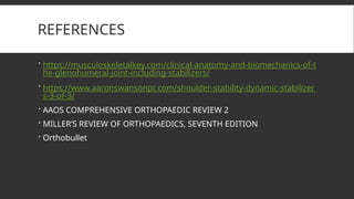 Glenohumeral Joint ligament and stabilizer | PPTX