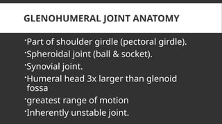Glenohumeral Joint ligament and stabilizer | PPTX