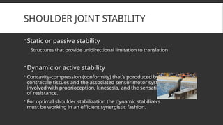 Glenohumeral Joint ligament and stabilizer | PPTX