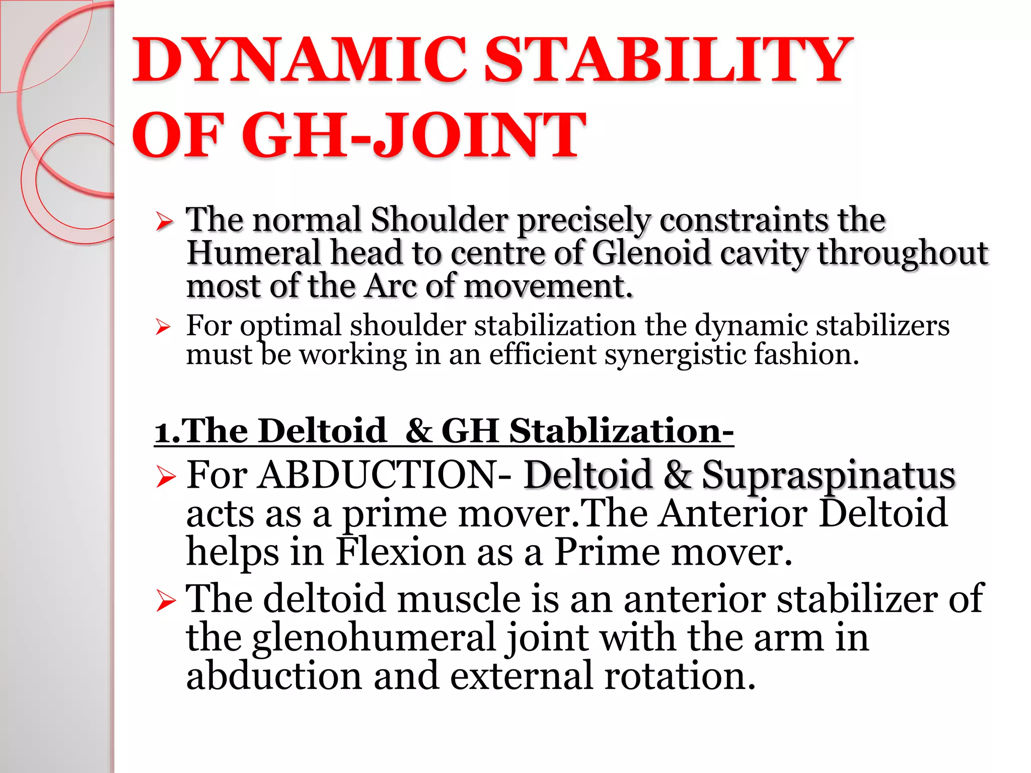 Glenohumeral joint-ppt. | PPTX