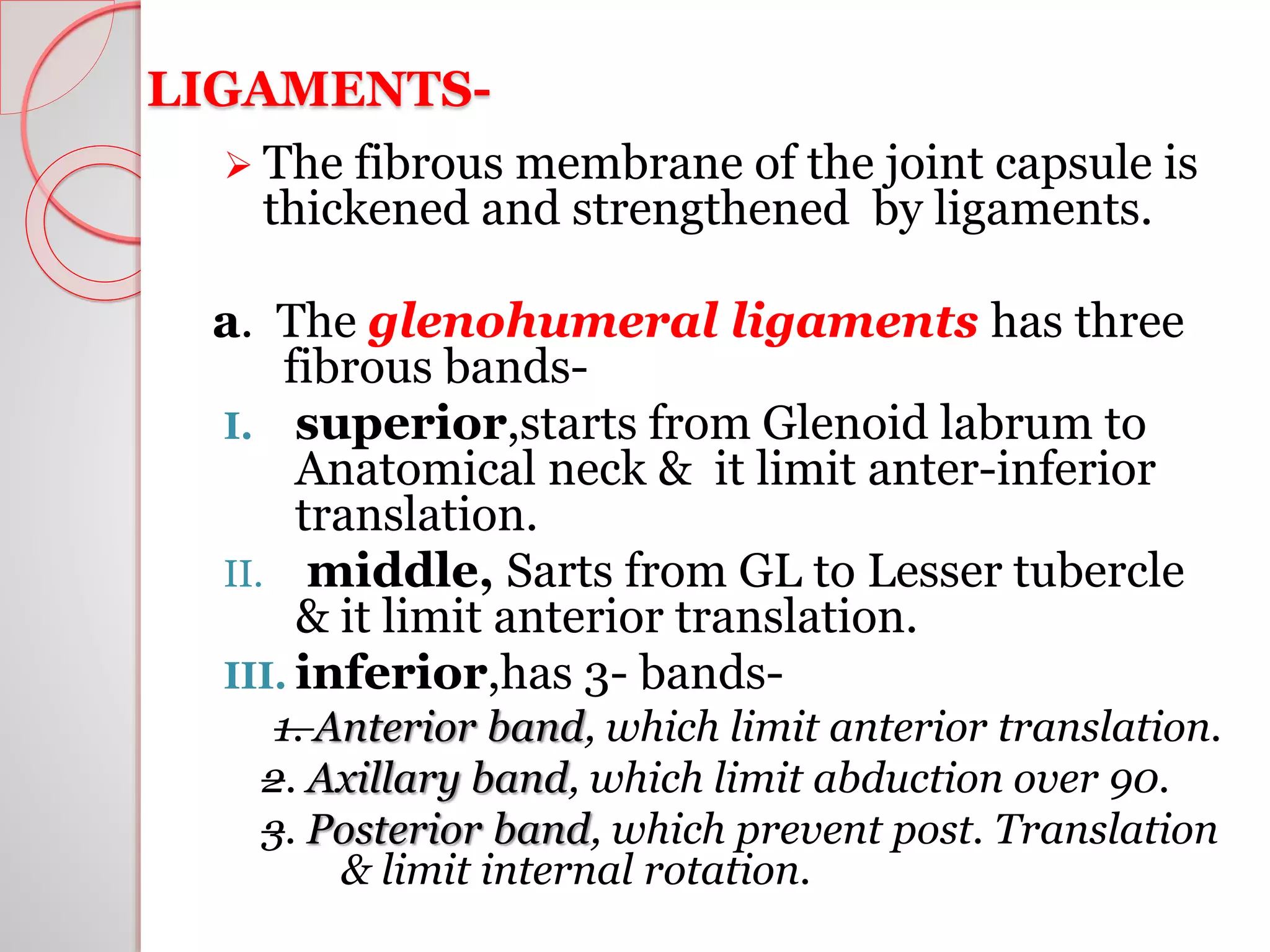 Glenohumeral joint-ppt. | PPTX