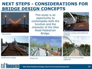 Glen Road Pedestrian Bridge Environmental Assessment Study - PIC #1 | PDF