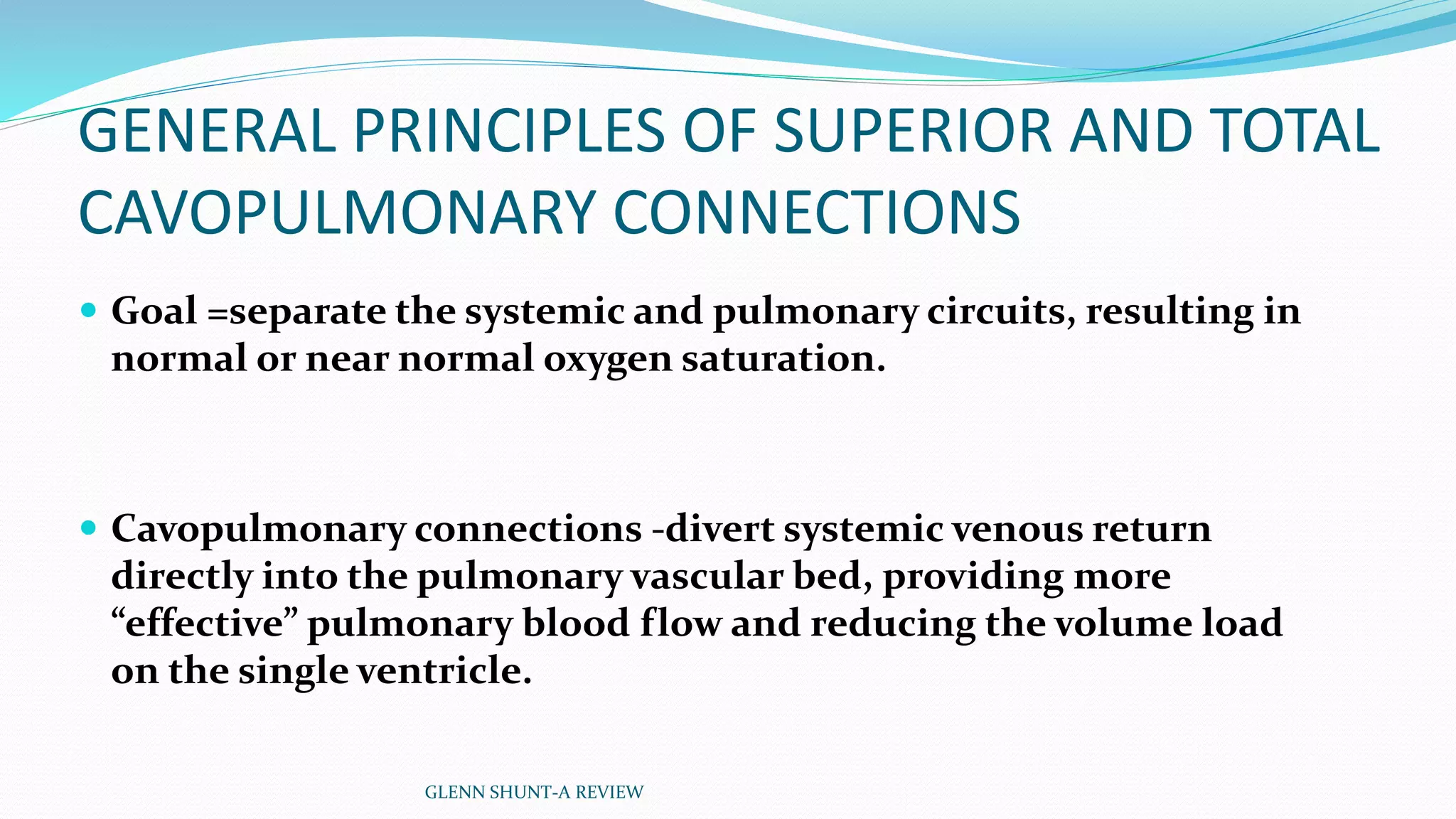 Glen shunt (BDG) | PPTX