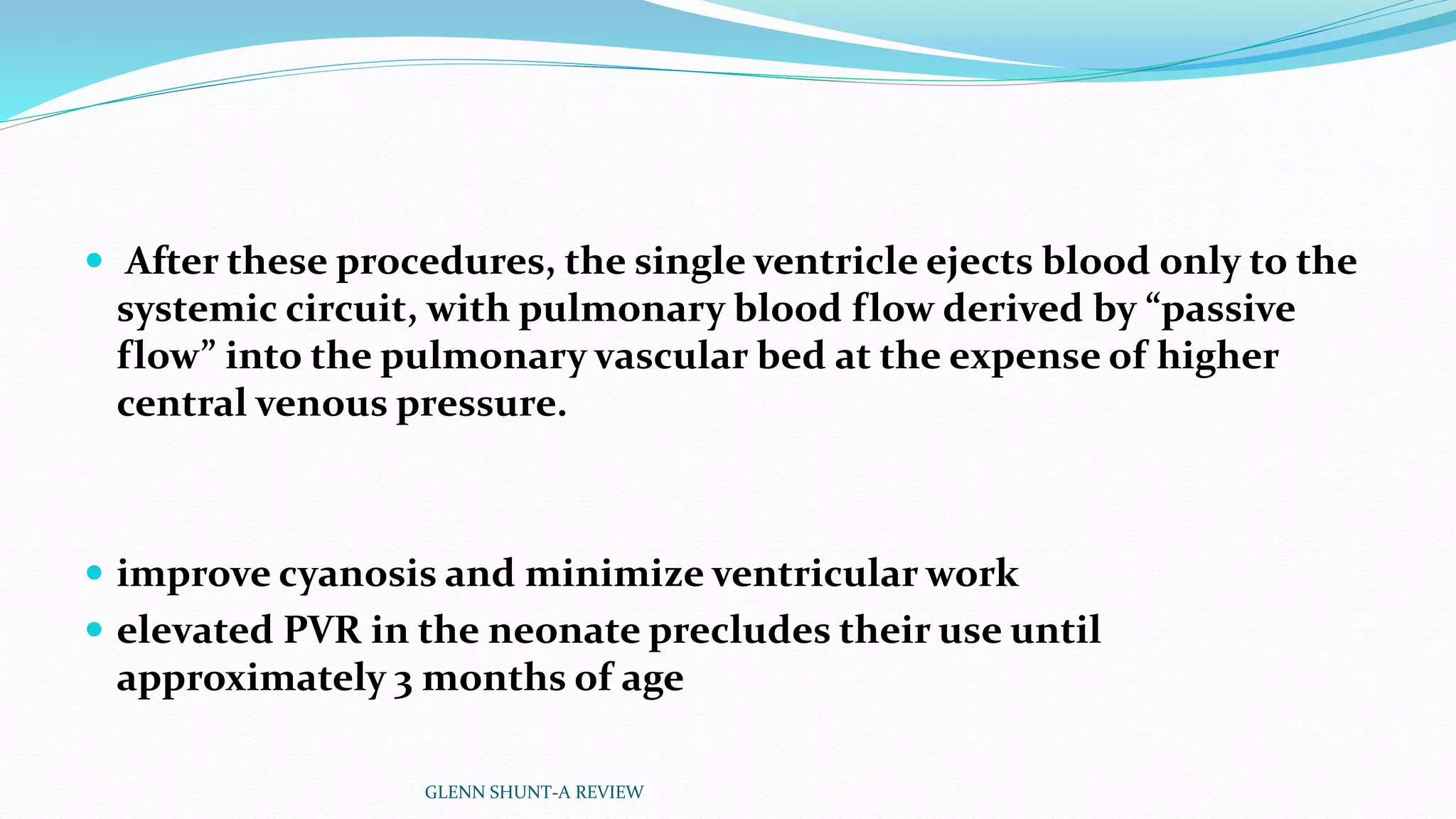 Glen shunt (BDG) | PPTX